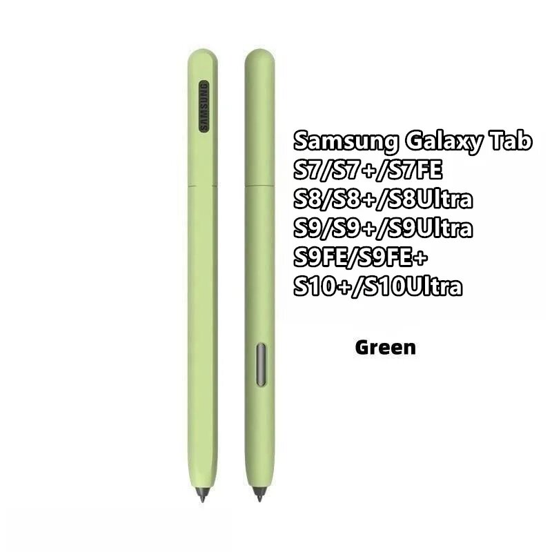 Мягкий силиконовый противоударный чехол-стилус для Samsung Galaxy Tab S6 Lite/S7 FE/S8+/S9 FE/S10 Ultra - устойчивый к падению чехол-стилус для планшета