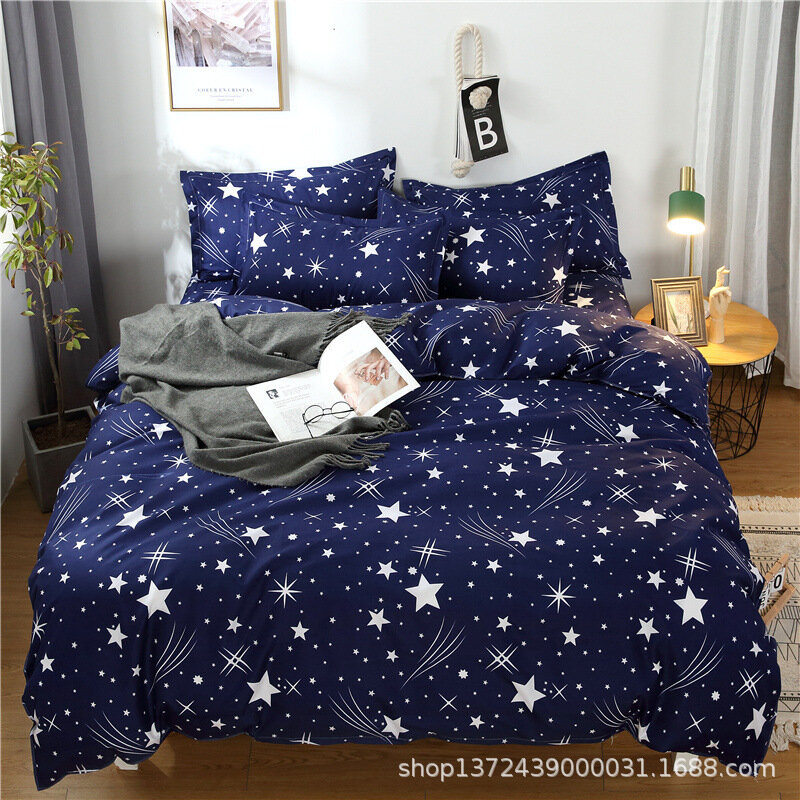 Постельное белье Sweet Dream Home Textile "Метеоритный дождь", хлопок, моющееся, 4 предмета