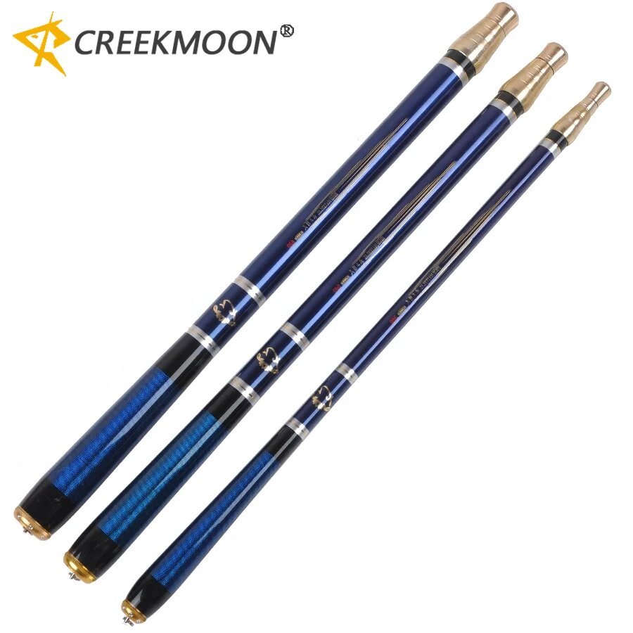 Creekmoon Телескопическая карбоновая удочка 3,6-7,2 м