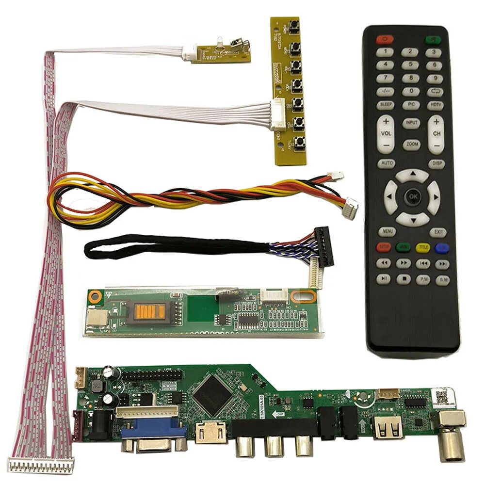 Новый комплект ТВ-платы для B154EW08 LTN154AT01 LTN154AT07 TV + HDMI + VGA + AV + USB, драйвер платы контроллера ЖК-экрана со светодиодной подсветкой, LTN154AT01