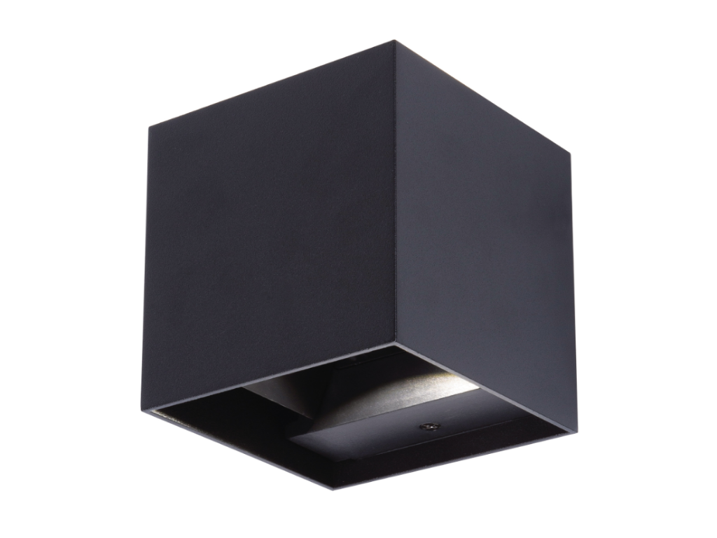 Светильник на стену уличный ULU-S55B-2x3W-3000K+4000K+6000K IP65 BLACK IP65 UL-00010853