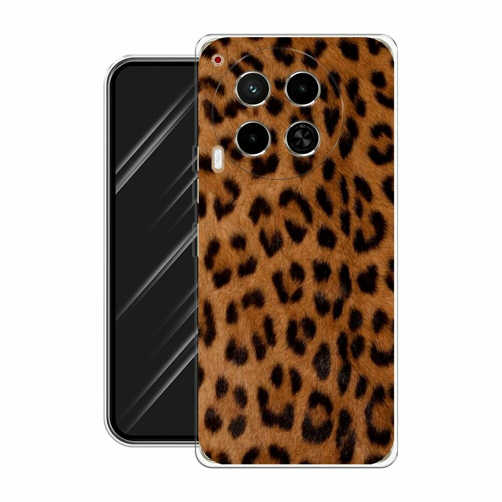 Чехол на Tecno Camon 30 4G / Текно Камон 30 4G с принтом "Мех леопарда" — фото 1