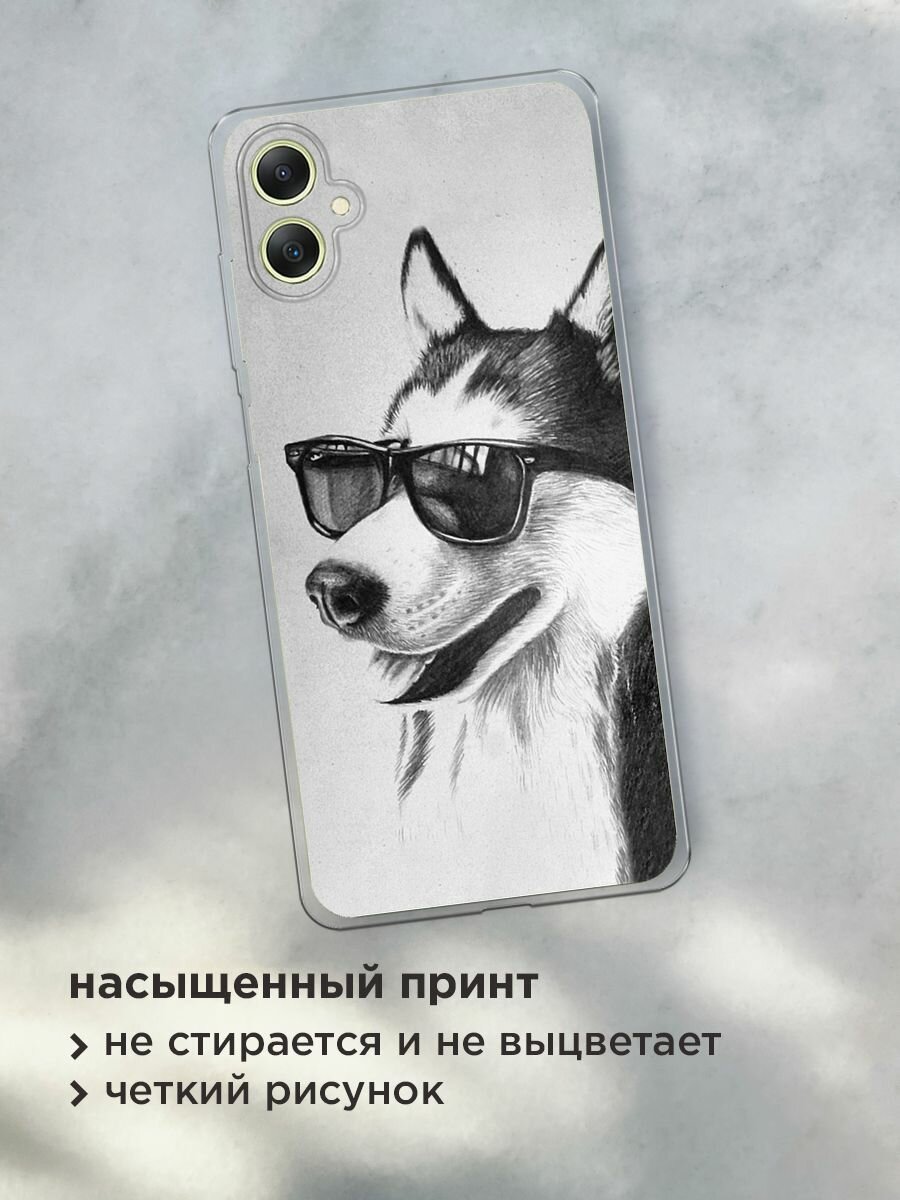 Чехол на Samsung Galaxy A06 / Самсунг Галакси А06 с принтом "Крутой Хаске" — фото 1