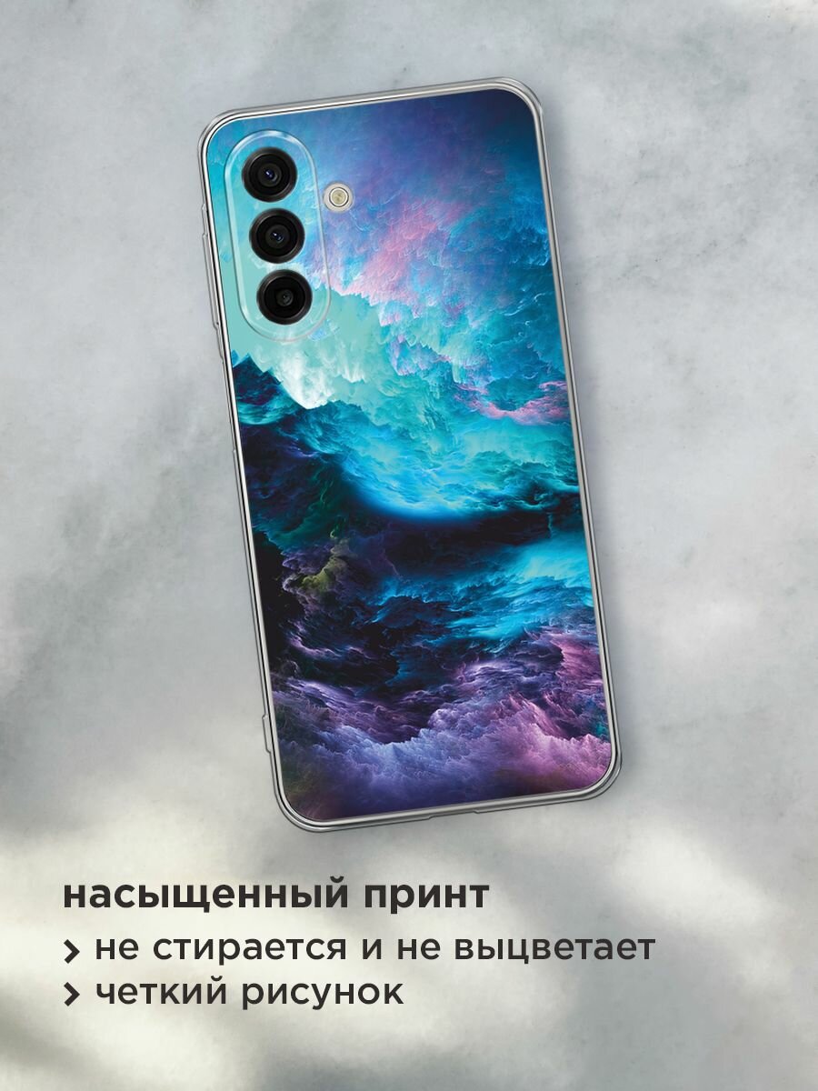 Чехол на Samsung Galaxy A17 / Самсунг А17 с принтом "Бирюзовое небо" — фото 1
