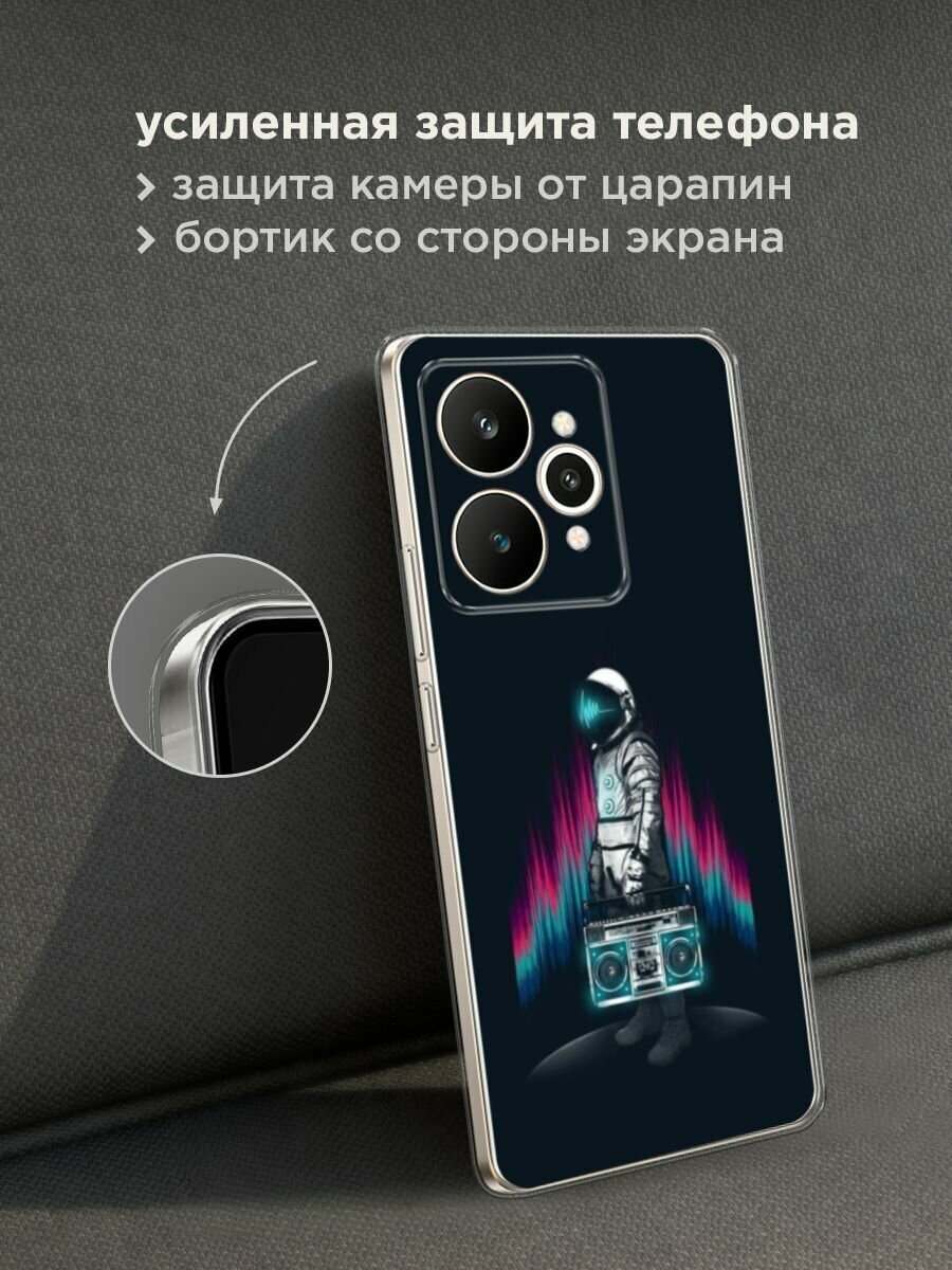 Чехол на Realme 15 / Реалми 15 с принтом "Космическая вечеринка" — фото 1