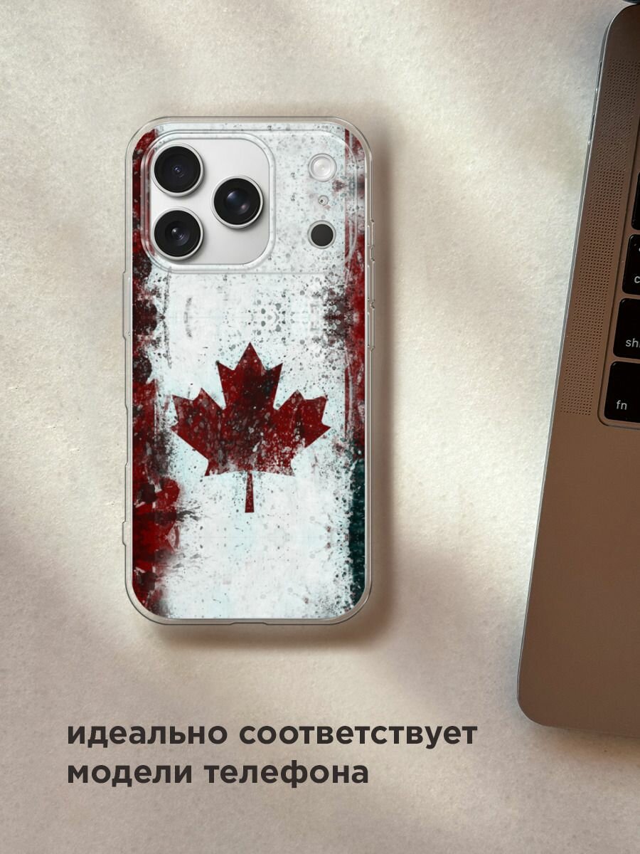 Чехол на Apple iPhone 17 Pro / Айфон 17 Про с принтом "Канада" — фото 1