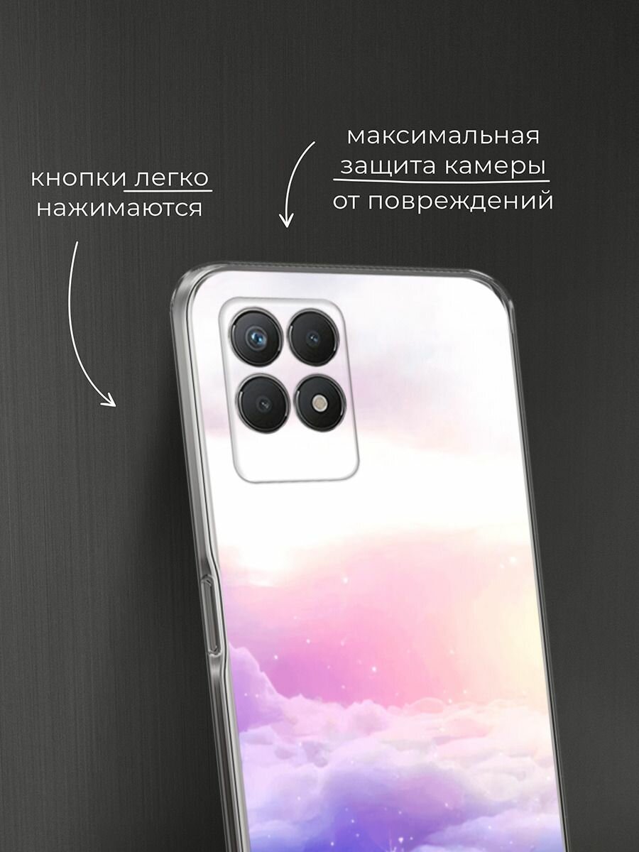 Силиконовый чехол на Realme 8i / Реалми 8i с принтом "Небеса" — фото 1