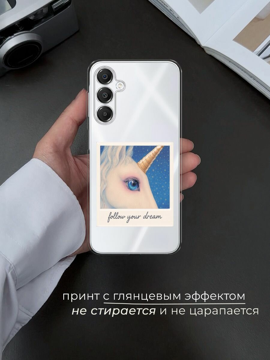 Чехол на Samsung Galaxy A16 / Самсунг А16 с принтом "Глаз единорога" — фото 1