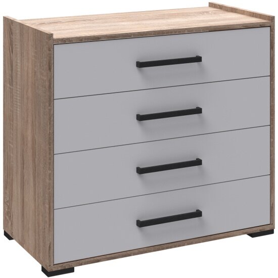 Комод Микон Соната комод дуб сонома/белый