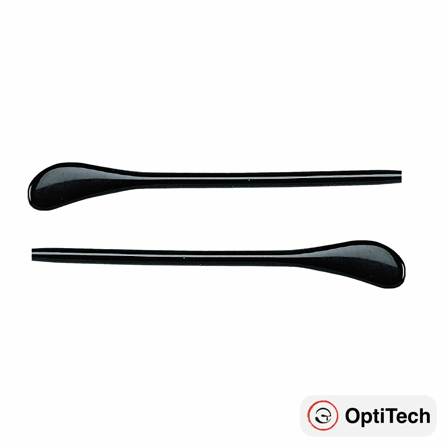 Наконечник для заушника очков, стандартный, под дужку 1.6 мм, длиной 70 мм, чёрный, 1 пара