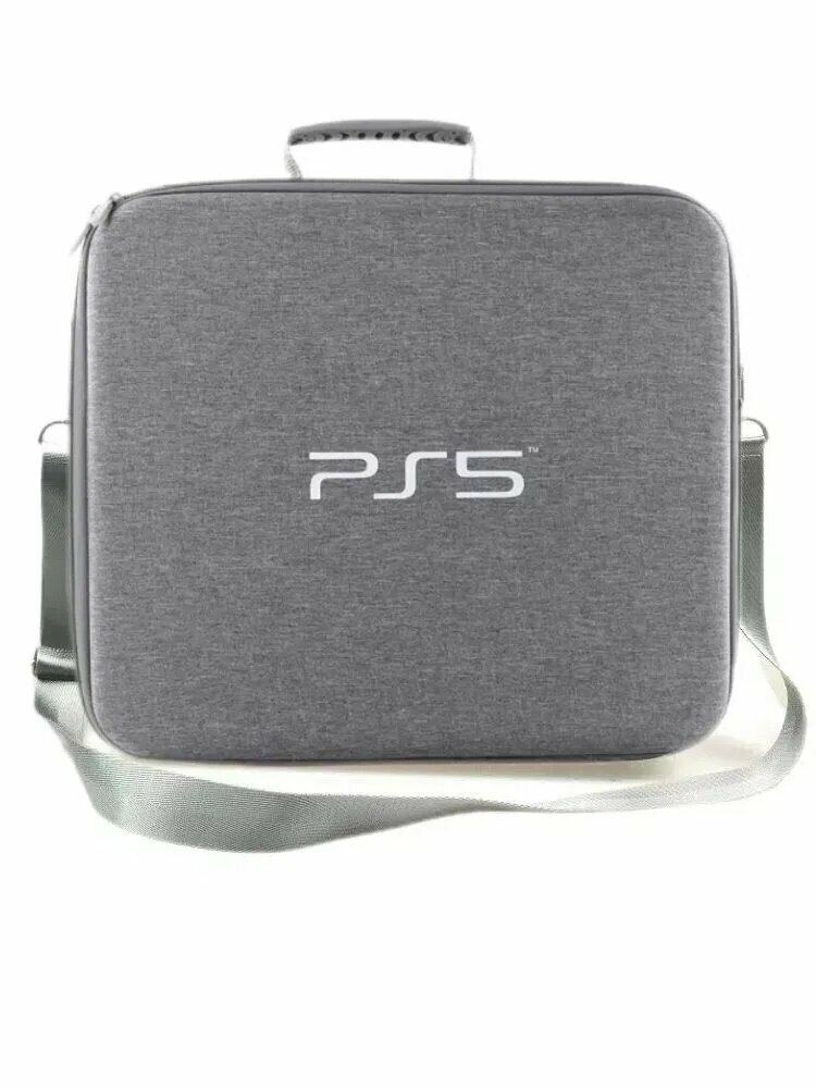 Дорожная сумка для хранения для консоли и геймпадов Sony PlayStation 5/PS5 (Серый)