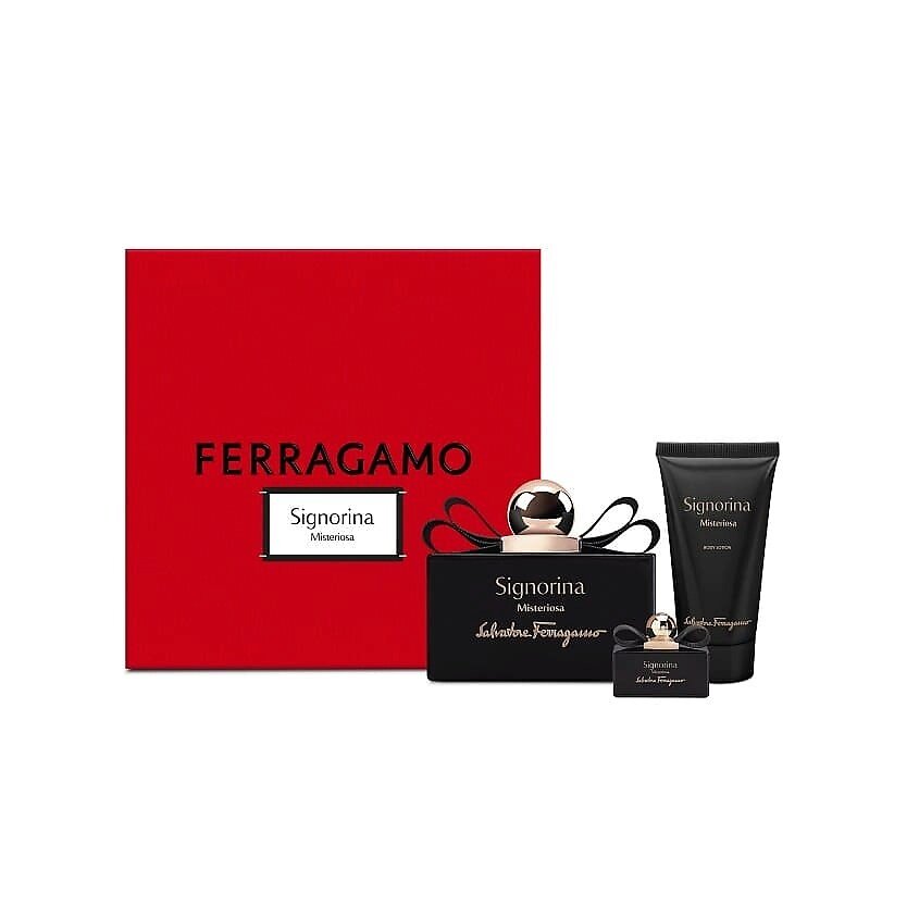 Salvatore Ferragamo Signorina Misteriosa набор парфюмерная вода 100 + 5 мл + лосьон для тела 50 мл