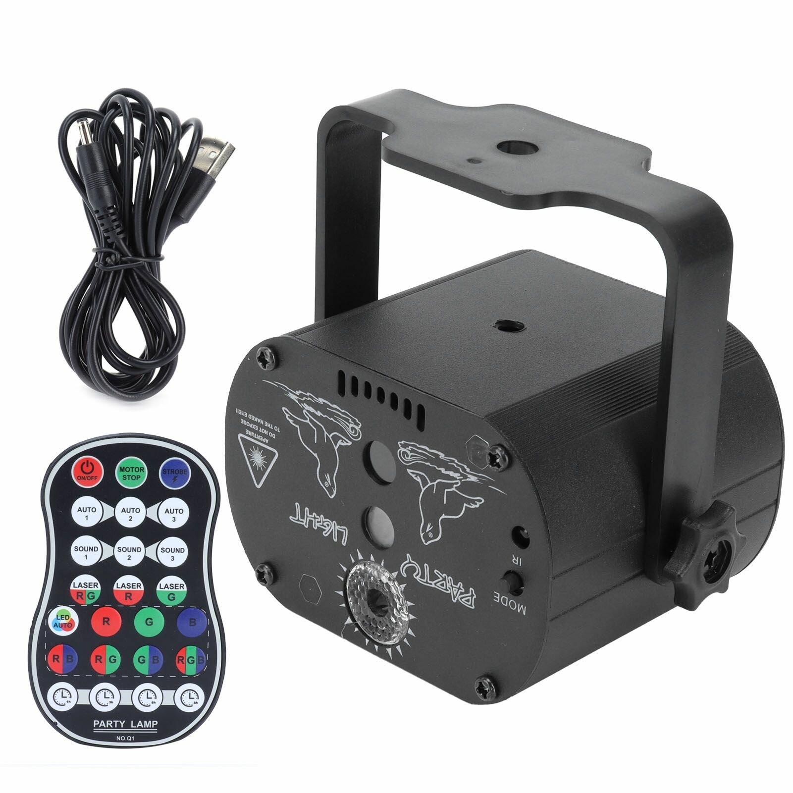 Светодиодный сценический светильник 15 Вт Mini RGB с 60 узорами для бара KTV Club Party Entertainment