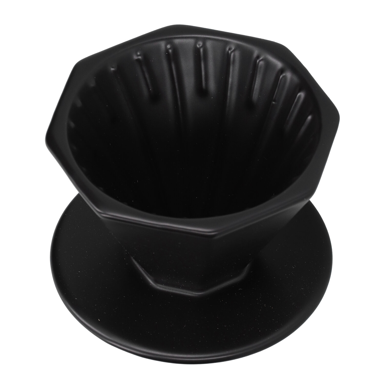 Кофейная капельница Керамическая Удобная Надежная Изысканный портативный размер Простой дизайн Кофейная капельницаЧерная