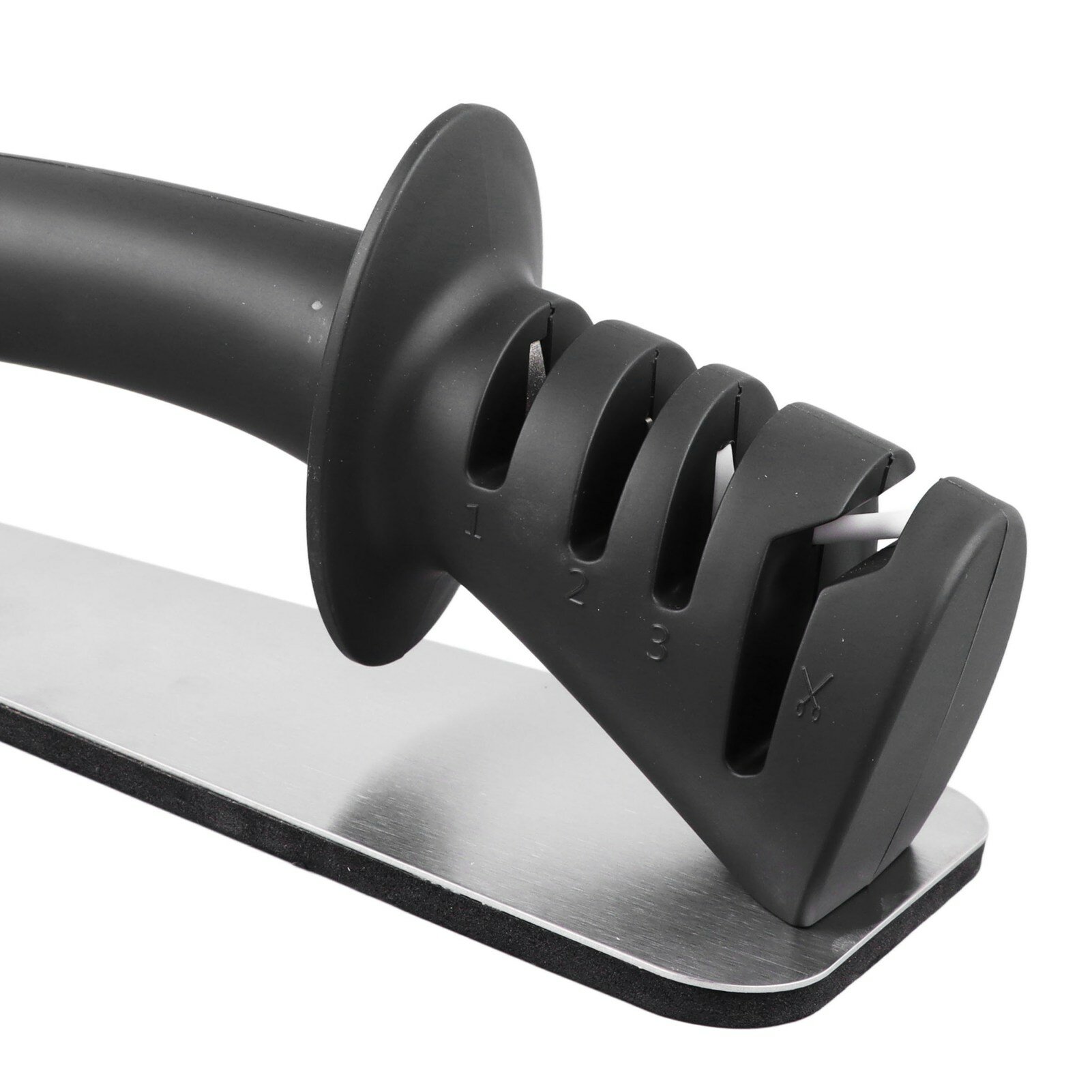 Точилка для ножей, 3-ступенчатая, эффективная, прочная, многофункциональная, высокая твердость, точилка для ножей 4 в 1 для кухни, дома