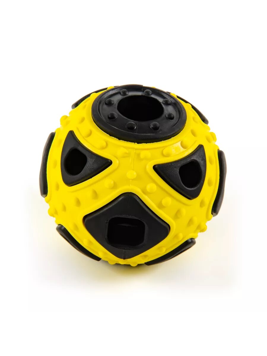 Мяч для лакомств для собак резиновый 6.4x6.4x5.9см
