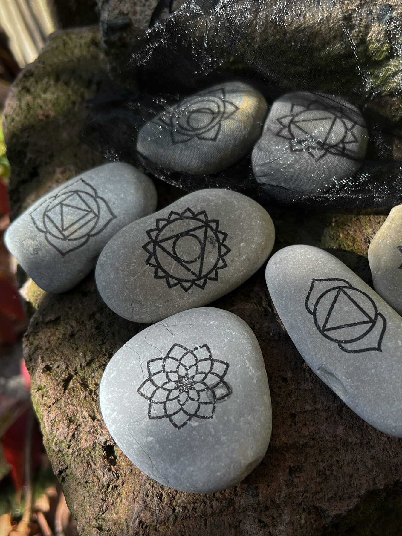 Камни чакр набор для медитации и стоунтерапии