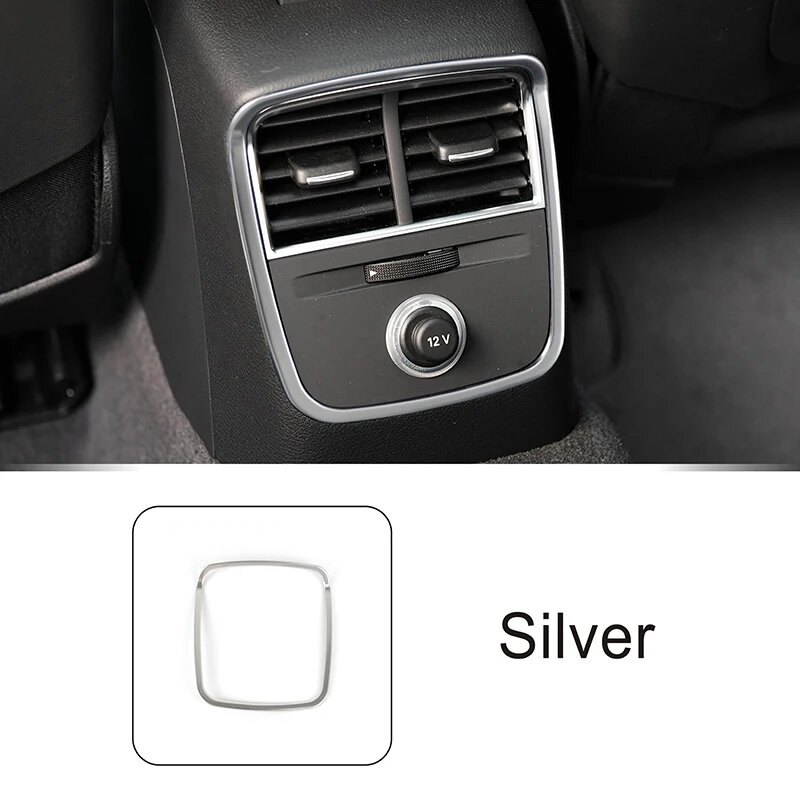 Декоративная накладка на задний воздуховод кондиционера для Audi A3 8V 2013-2019, рамка для вентиляционного отверстия, накладка на выход воздуховода кондиционера