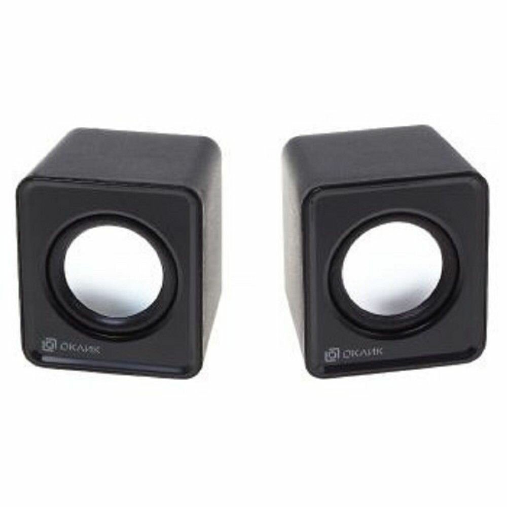 Колонки Oklik OK-331 2.0 черный 6Вт