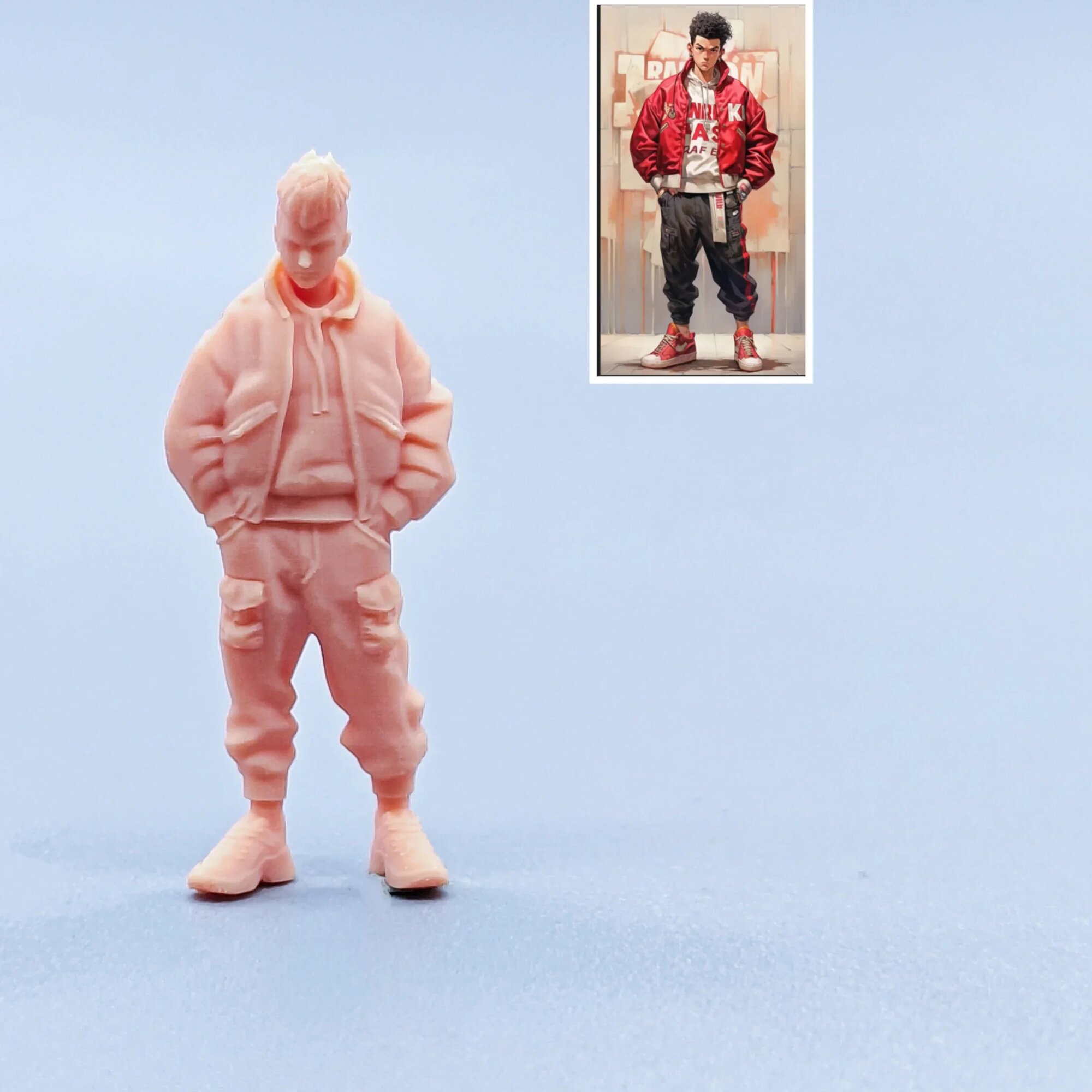 Масштабная Фигурка Из Смолы 1/64, Неокрашенная Миниатюрная Мужская Фигурка Для Самостоятельной Росписи