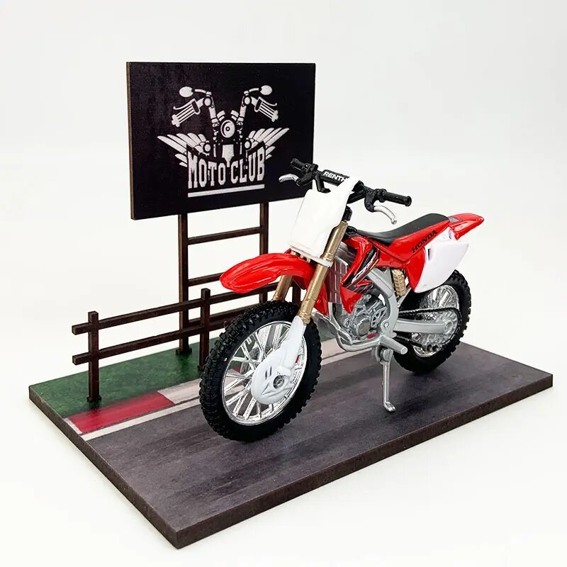 Bburago 1:18 Honda CRF 450R металлическая модель мотоцикла 450R Base