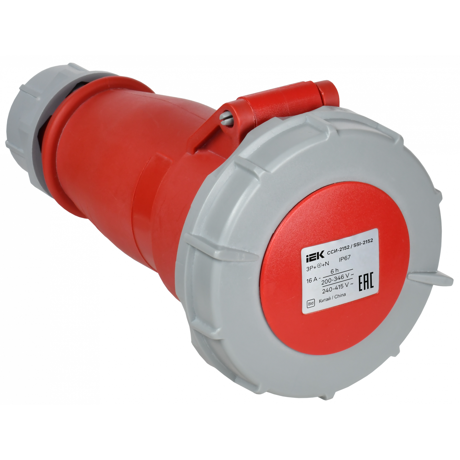 Розетка переносная ССИ-2152 16А-6ч 380В 3P+PE+N IP67, IEK PSR22-016-5-0-67 (10 шт.)
