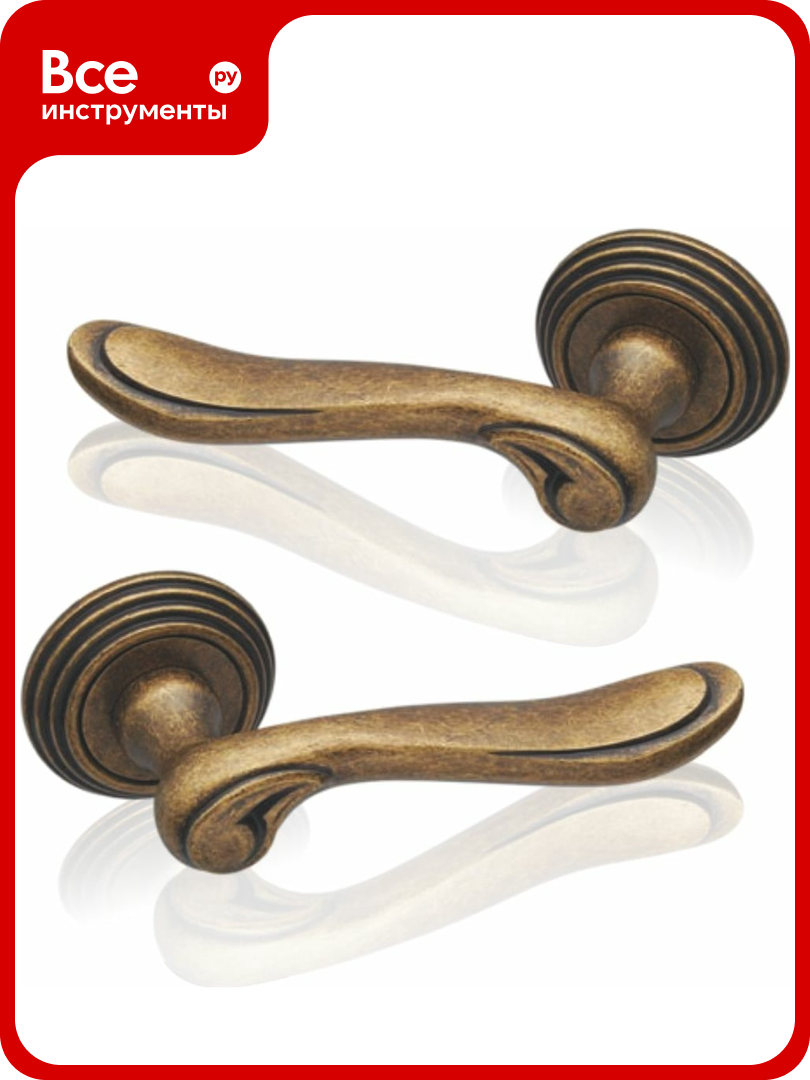 Дверные, ADDEN, ручки ADDEN BAU ISOLA V209 AGED BRONZE 940000000637