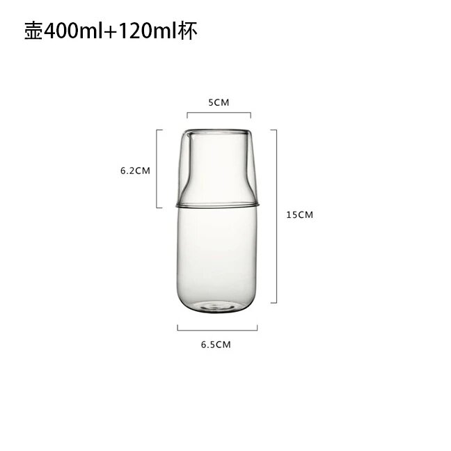 YOMDID стеклянная чашка 2 шт Pot400ml-Cup120ml