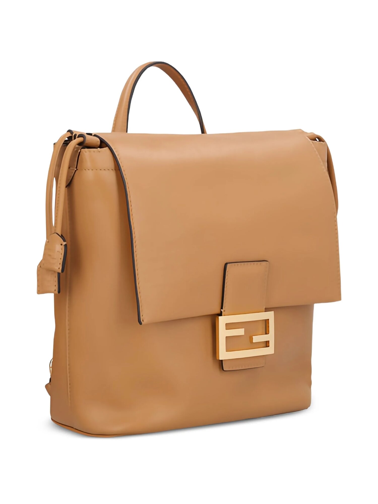 Сумка FENDI FF, коричневый — фото 1