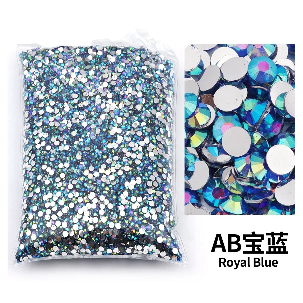 Кристаллы AB Royal Blue 2-6 мм для рукоделия