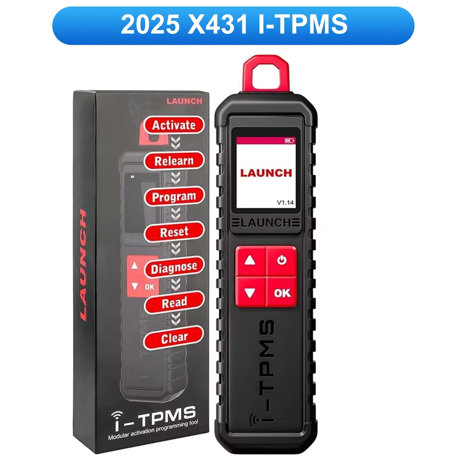 Обновление 2025. Инструмент для определения давления в шинах LAUNCH X-431 i-TPMS TSGUN, I-TPMS