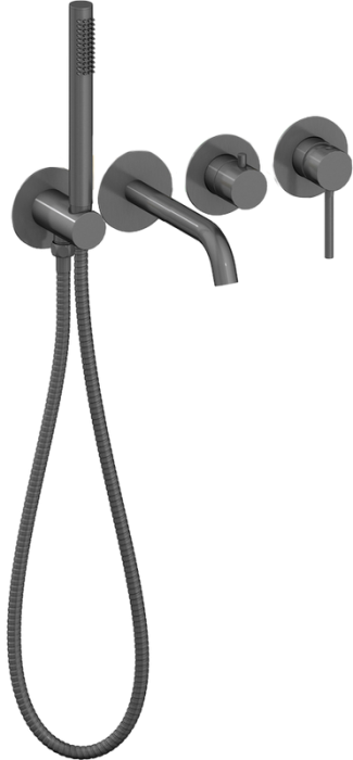 Встраиваемый смеситель для душа и ванны Timo Saona 2314/18YSM С внутренней частью, черное золото