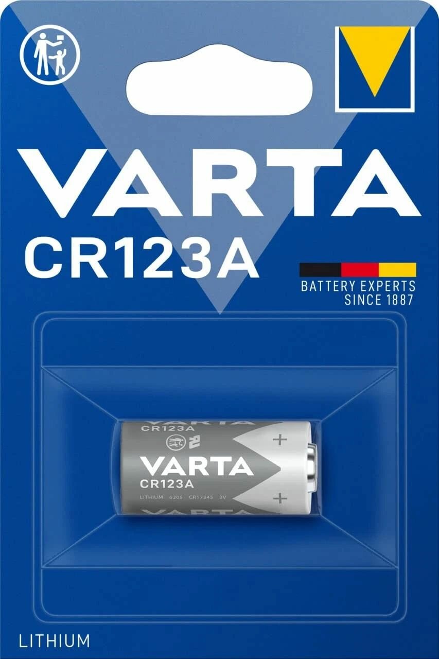 Батарейки VARTA CR123A Special, 10 шт, литиевые (10 блистеров по 1 шт.)
