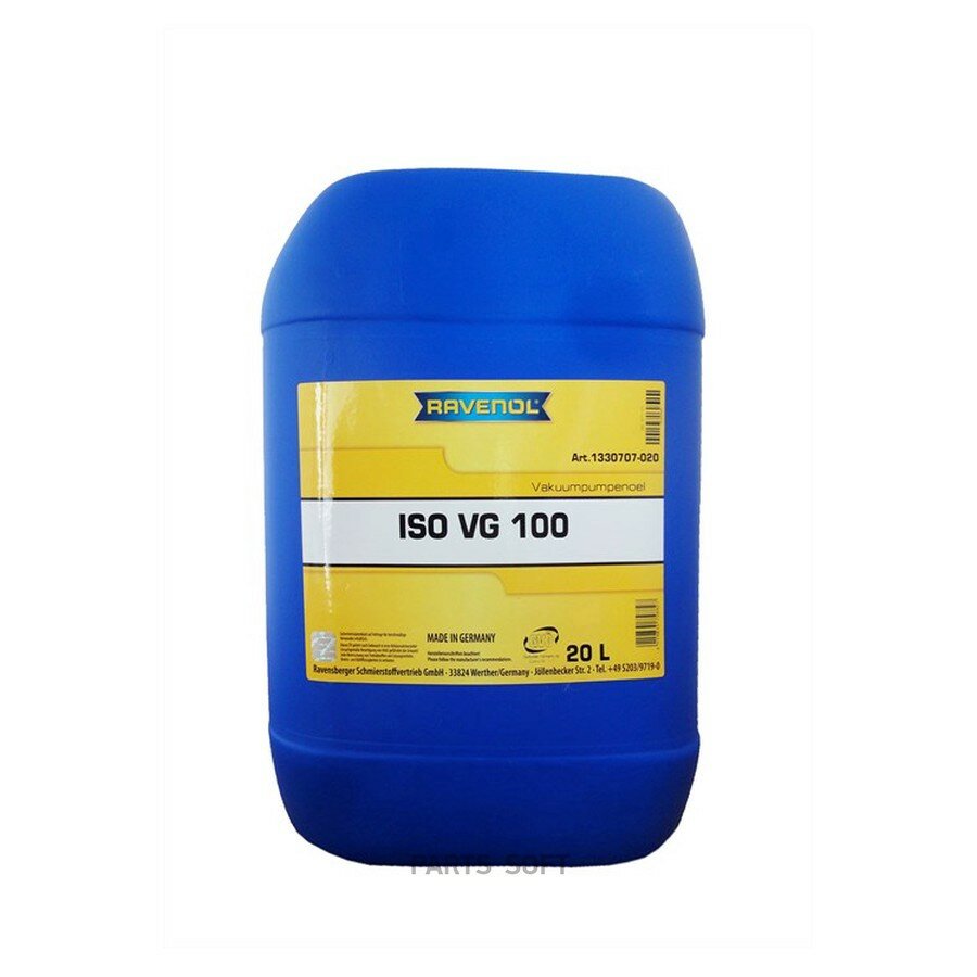 Вакуумное масло RAVENOL Vakuumpumpenoel ISO VG 100 () от официального дистрибьютора, RAVENOL, артикул 4014835758827