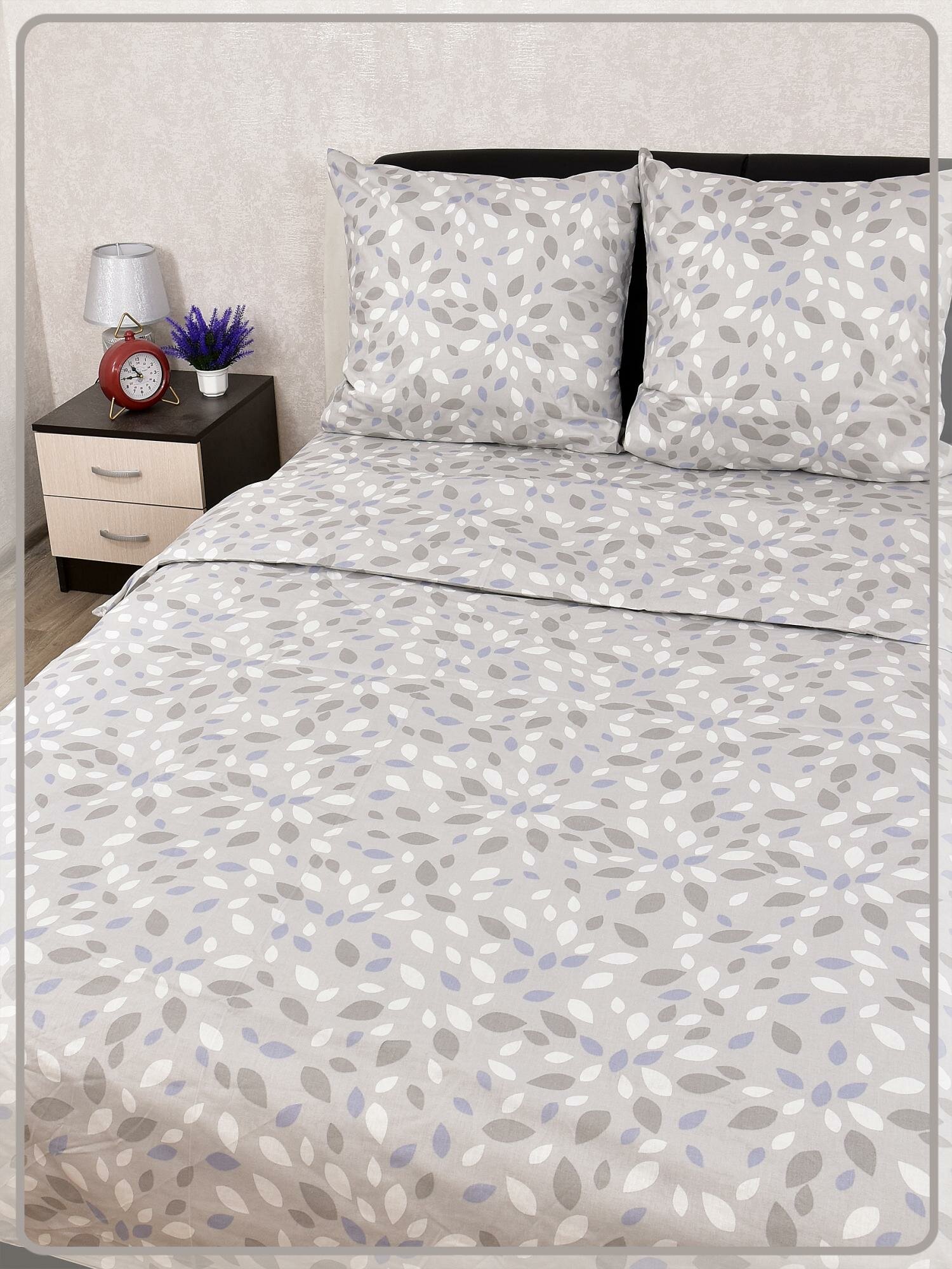 Постельное белье Шуйская бязь Лепестки 21259-1 2 спальное