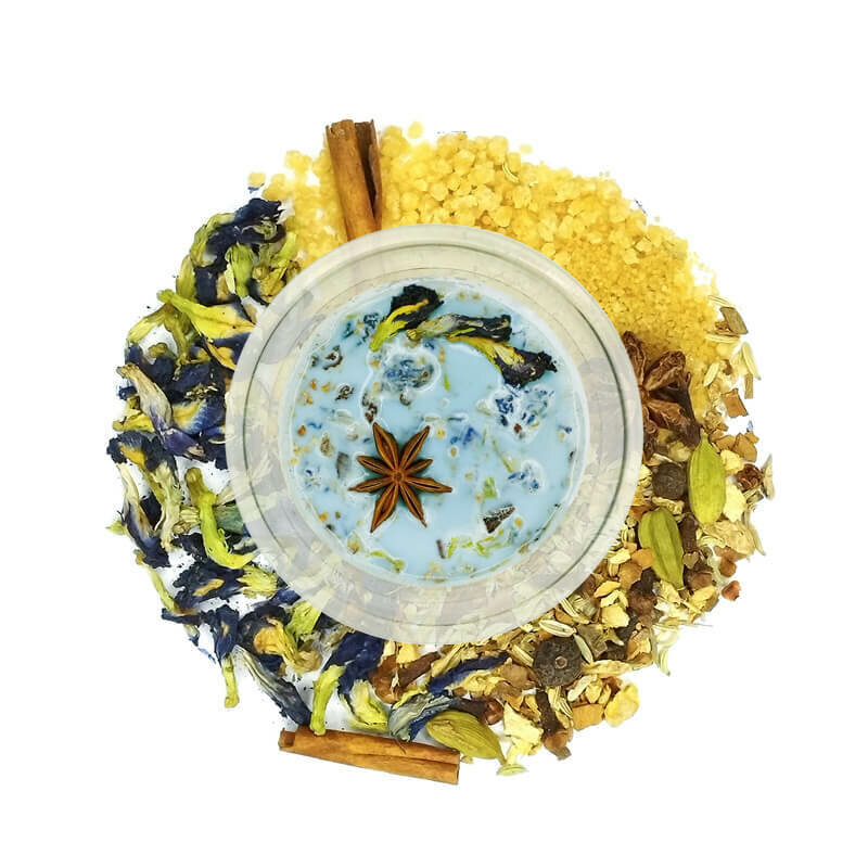 Чайный купаж "Голубая масала" Tasteabrew с добавлением экзотического синего тайского чая Нам Док Анчан