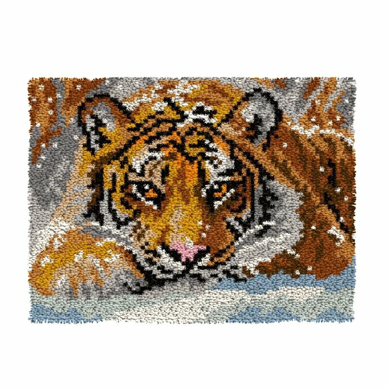 Набор для ковровой вышивки "Птичья серия", тигр/кролик W-ZD7010-52-38