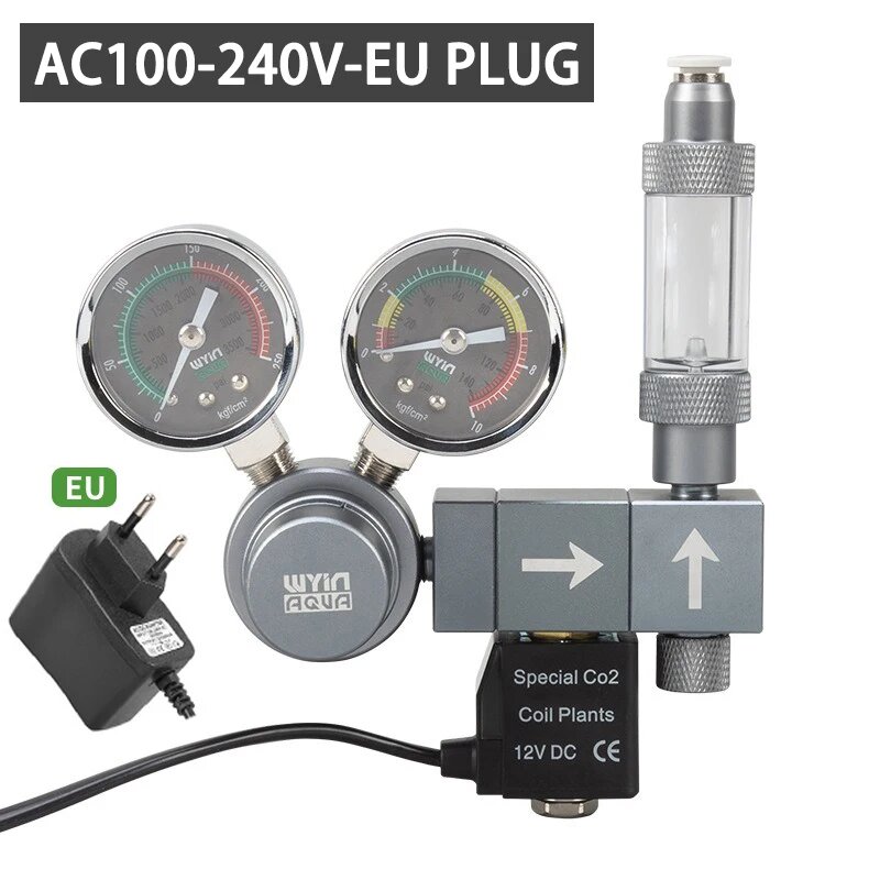 CO2 регулятор WY30-EU plug для аквариума, CGA320