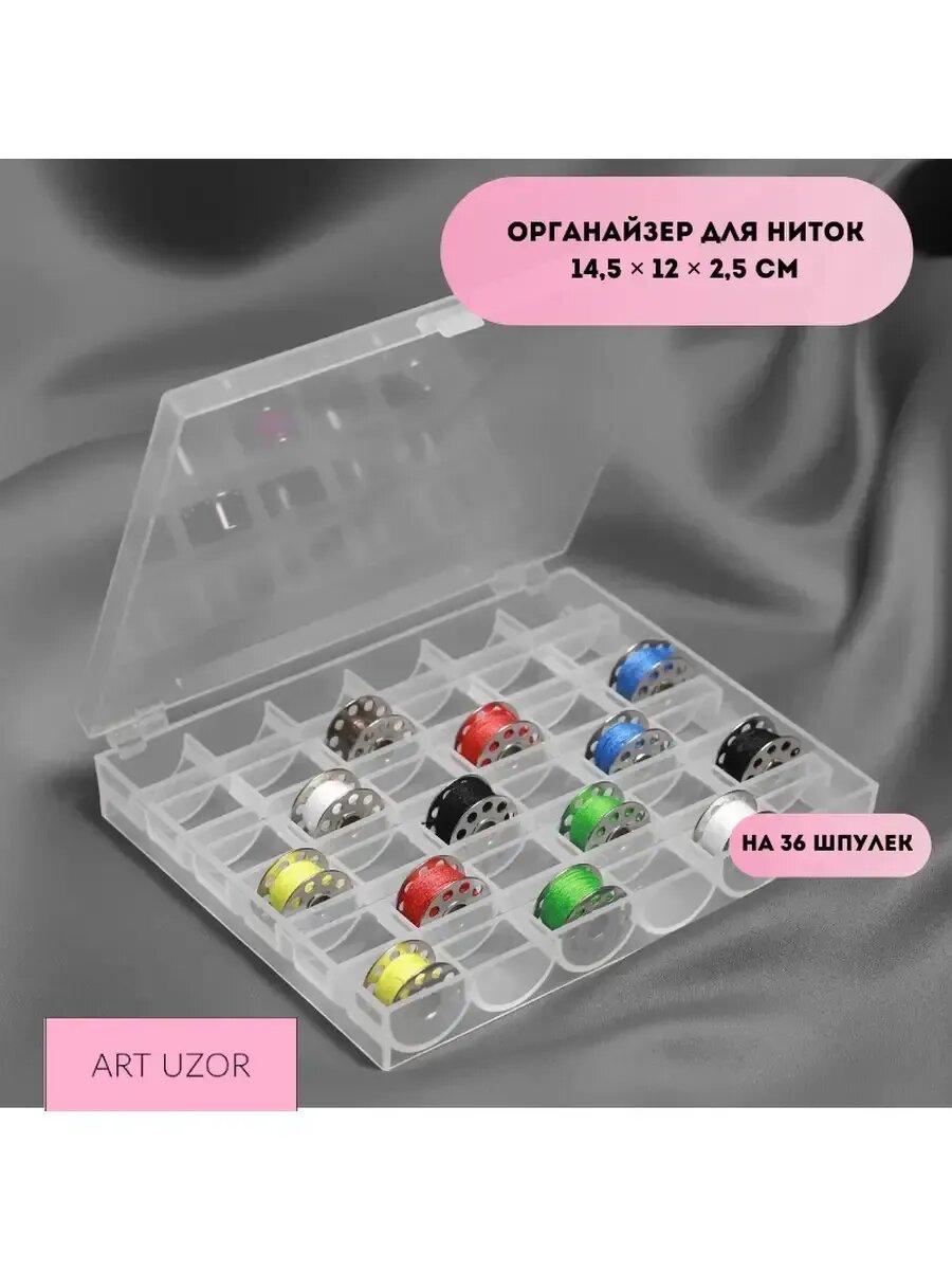 Органайзер для ниток, на 36 шпулек