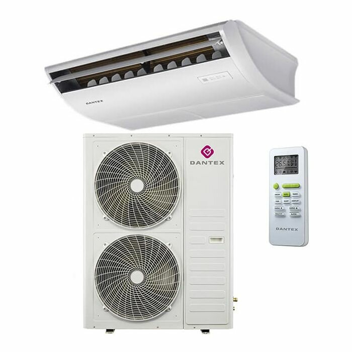 Полупромышленный напольно-потолочный кондиционер Dantex RKD-48HTNIE-W/RKD-48CHTNI на 140 м²