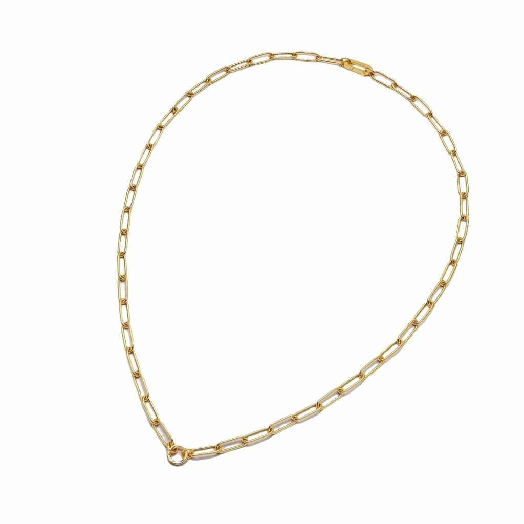 Ins wind маленькое подвесное ожерелье из стеклянной коробки-цепочка для скрепок