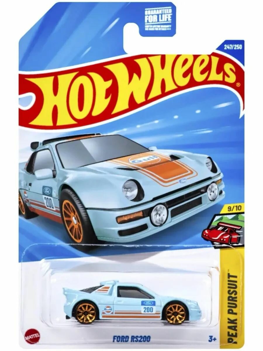 JBB49 Hot Wheels машинка металлическая игрушка коллекционная масштабная модель Ford RS200 кейс 2025