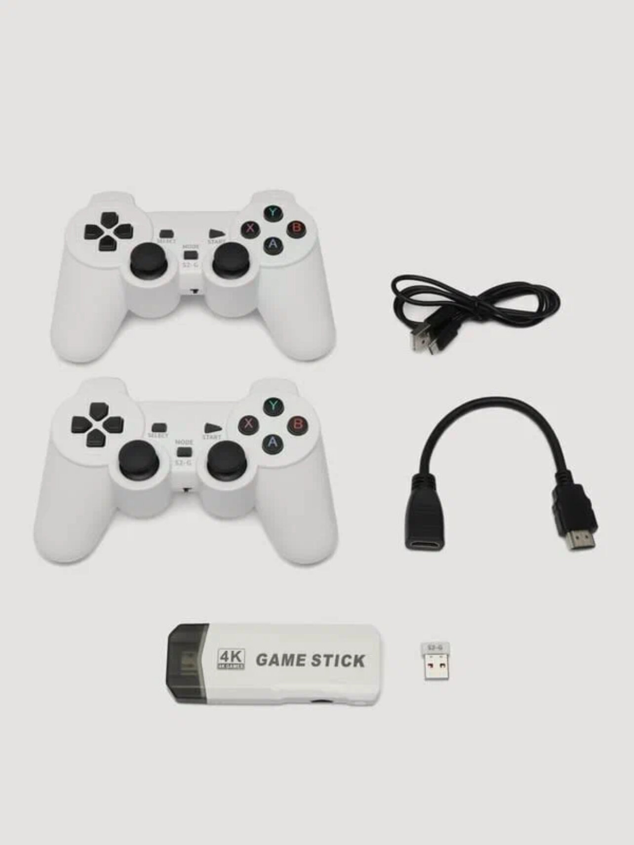 Игровая приставка для телевизора Game Stick M2 4K (20000+ игр, поддержка 23 консолей)