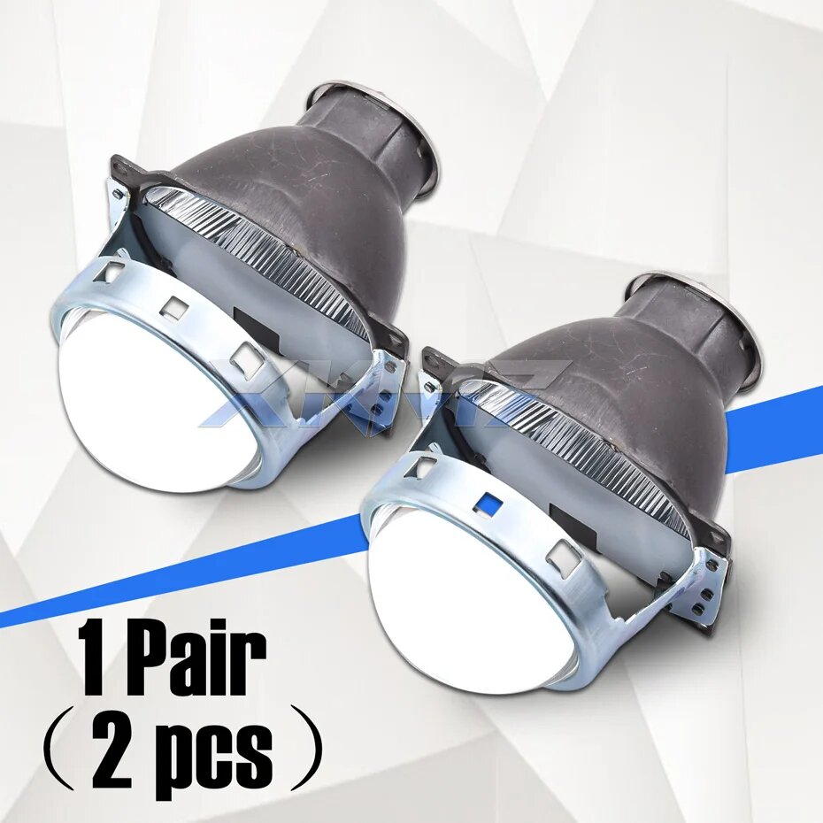 Линзы фары для Koito Q5, H7 линзы для фар для авто, одиночный ксеноновый проектор 3,0 дюйма, H7 D2S D2H, светодиодные галогенные лампочки, автомобильные аксессуары, тюнинг авто 1 Pair(2 pieces)