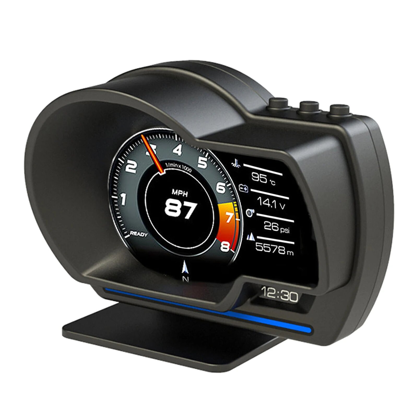 Автомобильный Проекционный Дисплей OBDII GPS: Умный Датчик, Высокоточный Спидометр