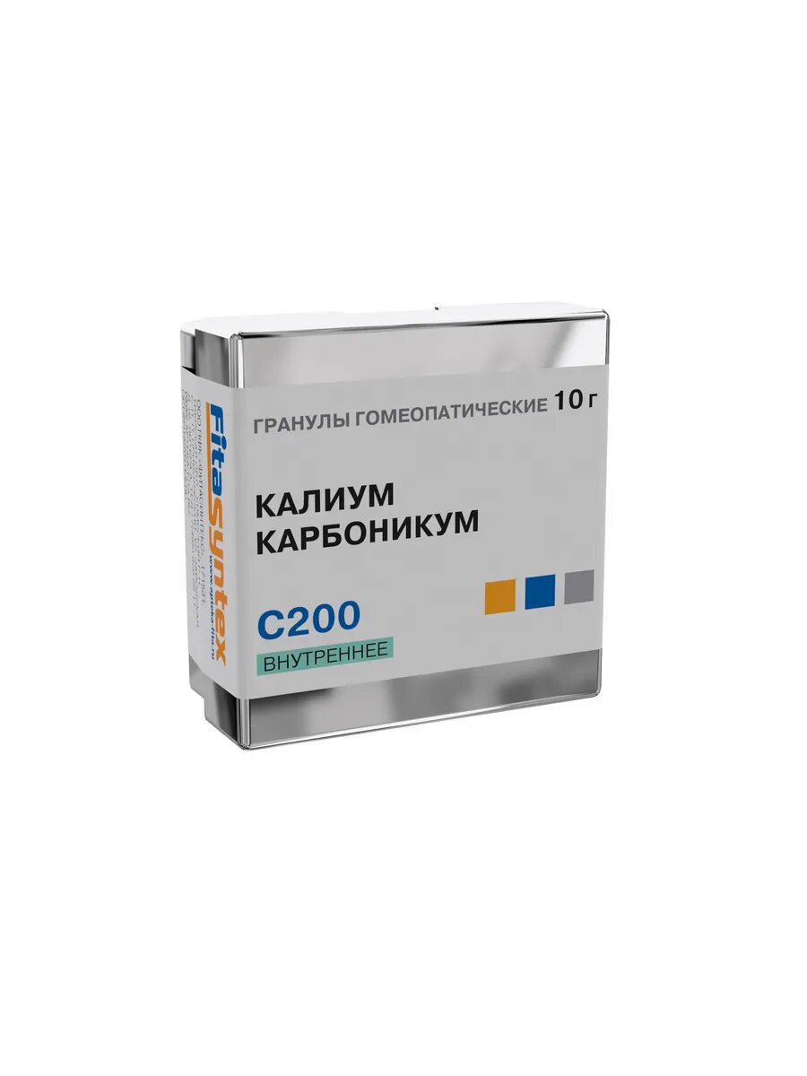 Калиум карбоникум С200, гранулы гомеопатические моно, 10 грамм , Фитасинтекс