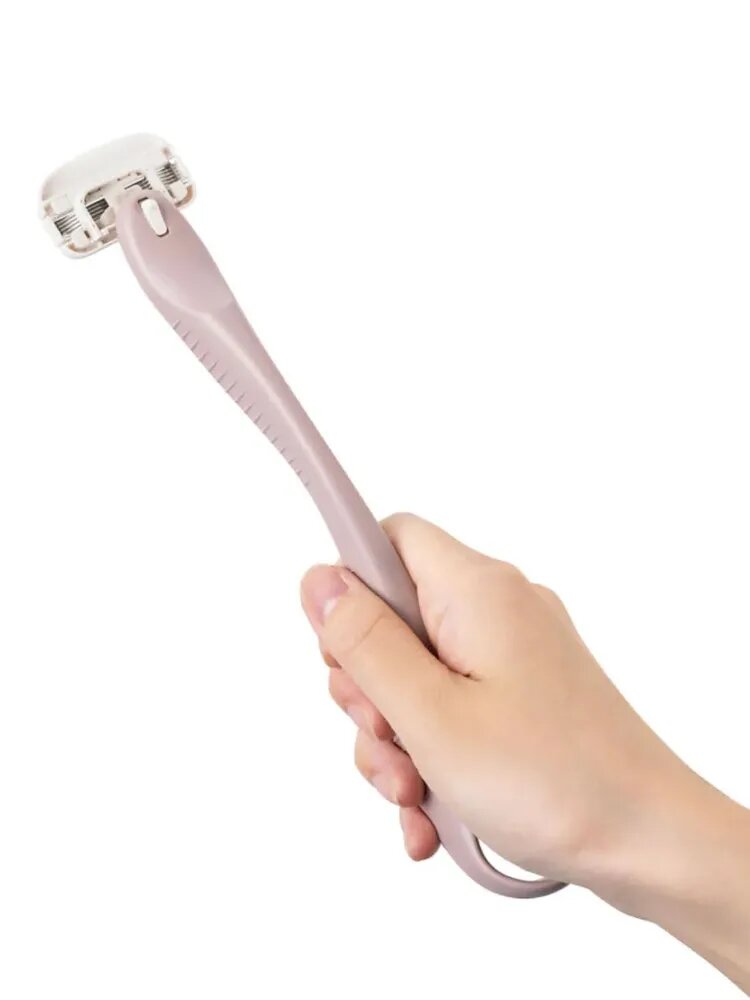 Женский станок KAI Miness для безопасного бритья с длинной ручкой (MSB-1H)