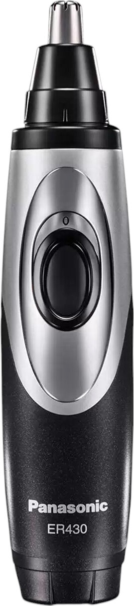 Триммер для носа и ушей Panasonic ER-430-K451, черно-серебристого цвета