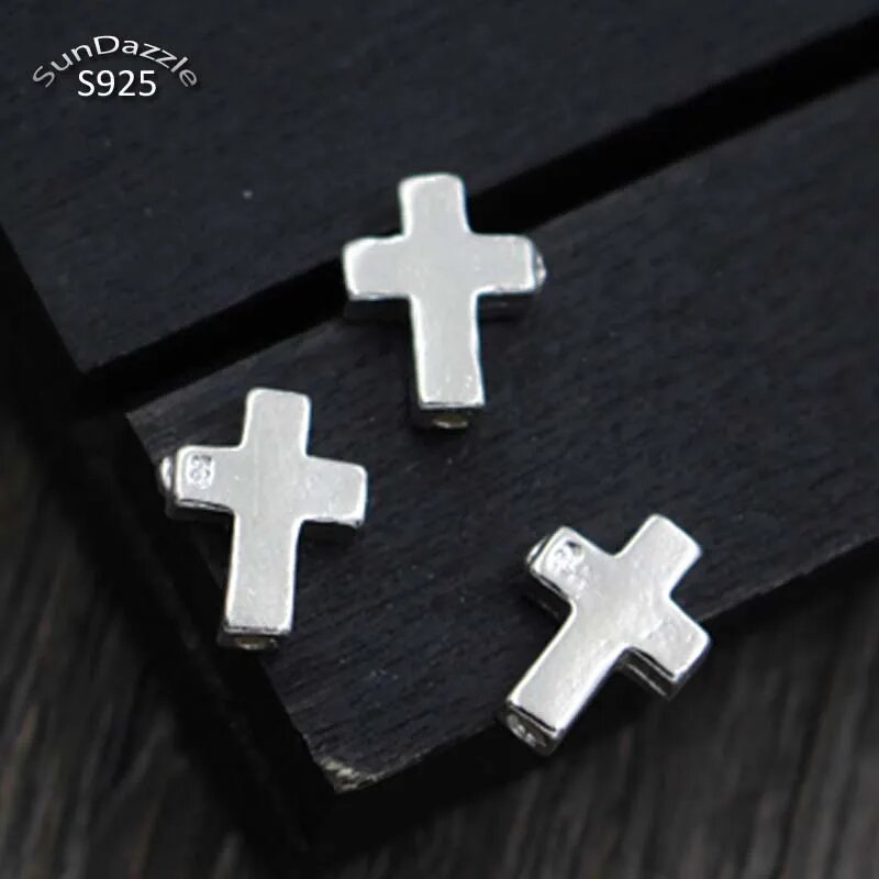 Серебряные бусины из стерлингового серебра 925 3 pcs