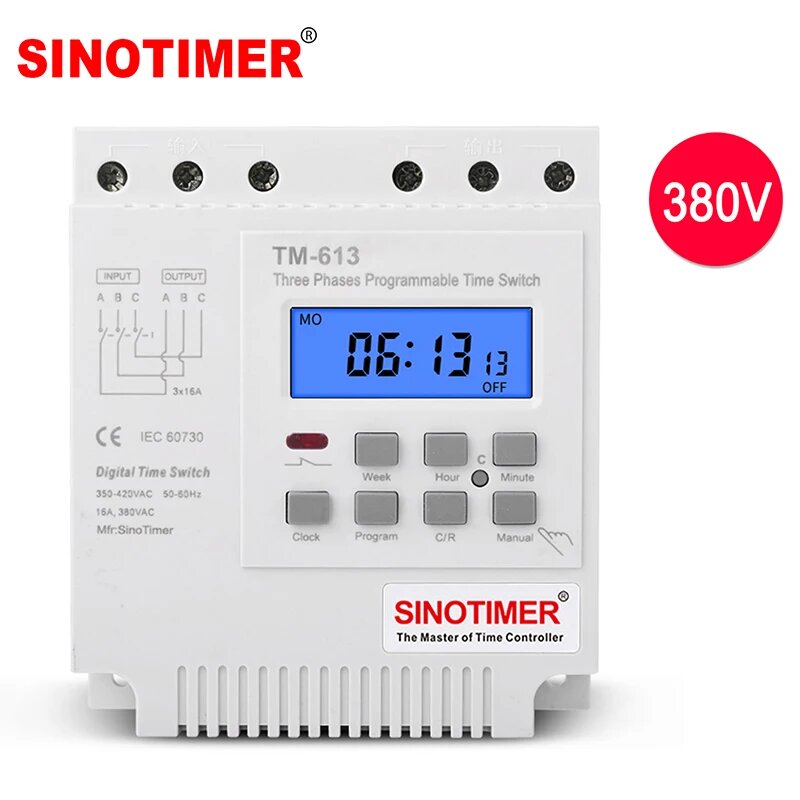 SINOTIMER 380В 3-фазный программируемый таймер